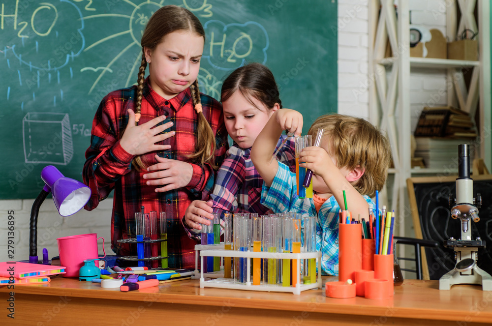 School chemistry laboratory. Laboratory Research - Scientific project ...