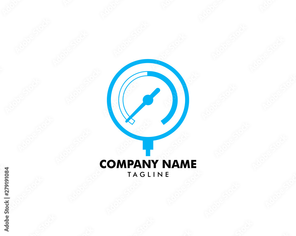 Manometer icon vector pressure gauge flat sign symbols logo Stock ...