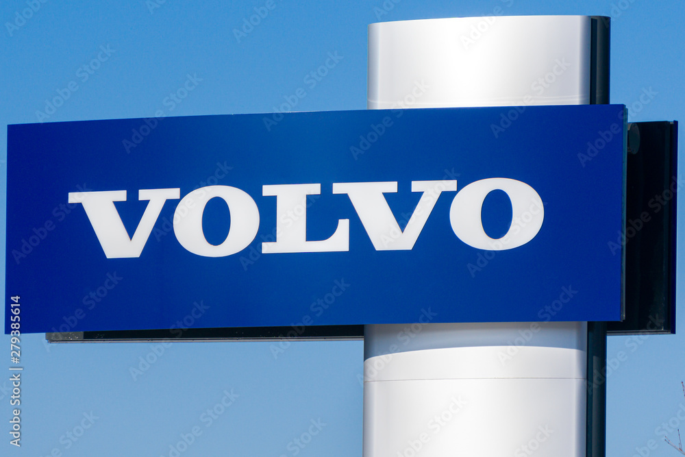 Volvo Automobile Dealership and Sign Stock Photo | Adobe Stock