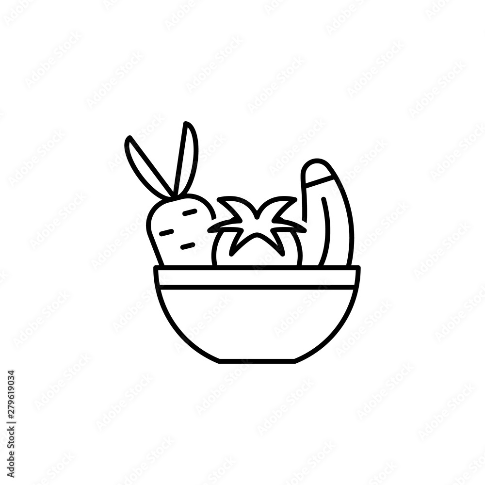 fruits outline icon. Elements of diet and nutrition illustration icon ...