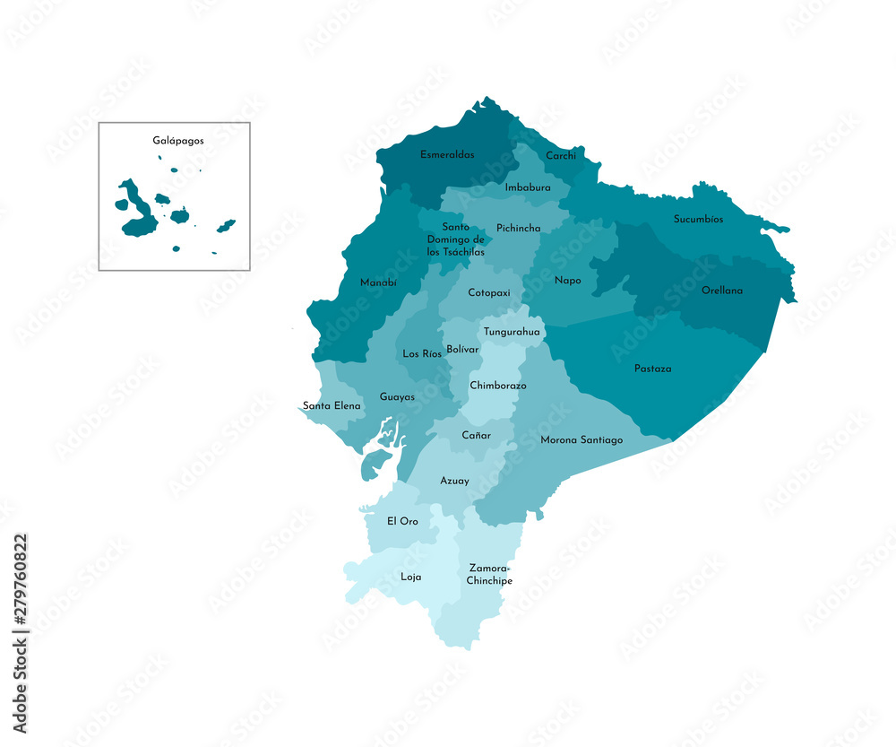 Vector isolated illustration of simplified administrative map of ...