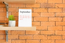 September 2016 Wall Calendar Free Stock Photo - Public Domain Pictures