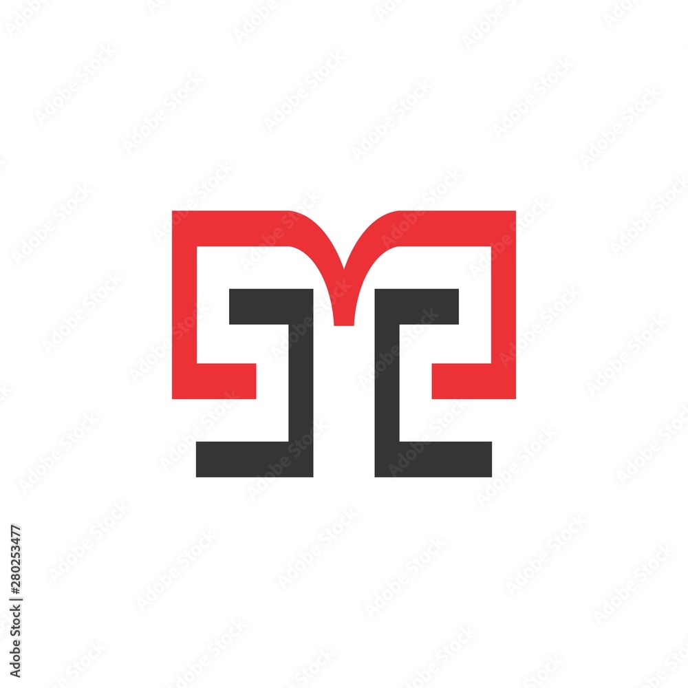 Vector de Stock Letter MJC logo design vector | Adobe Stock