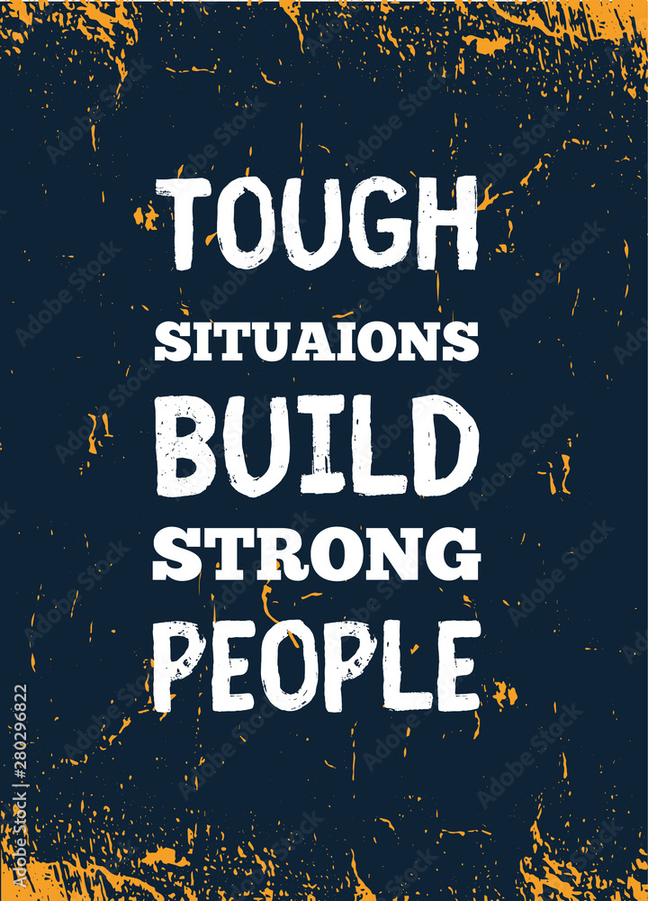 Strong people quote poster design for any purposes. Positive ...