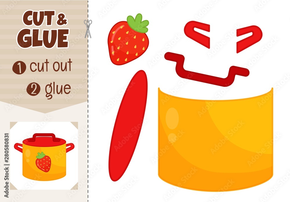 Education paper game for preshool children. Vector illustration of ...