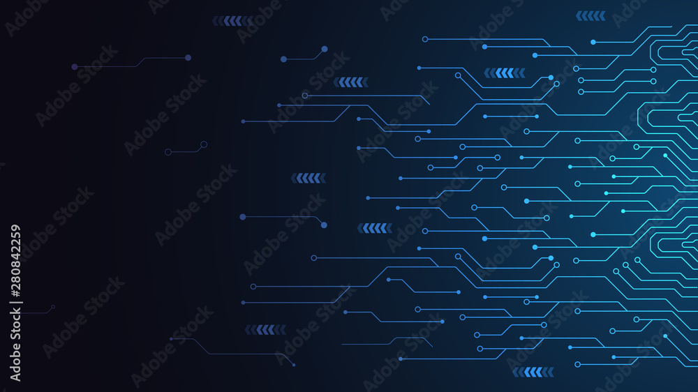 High tech technology geometric Stock Vector | Adobe Stock