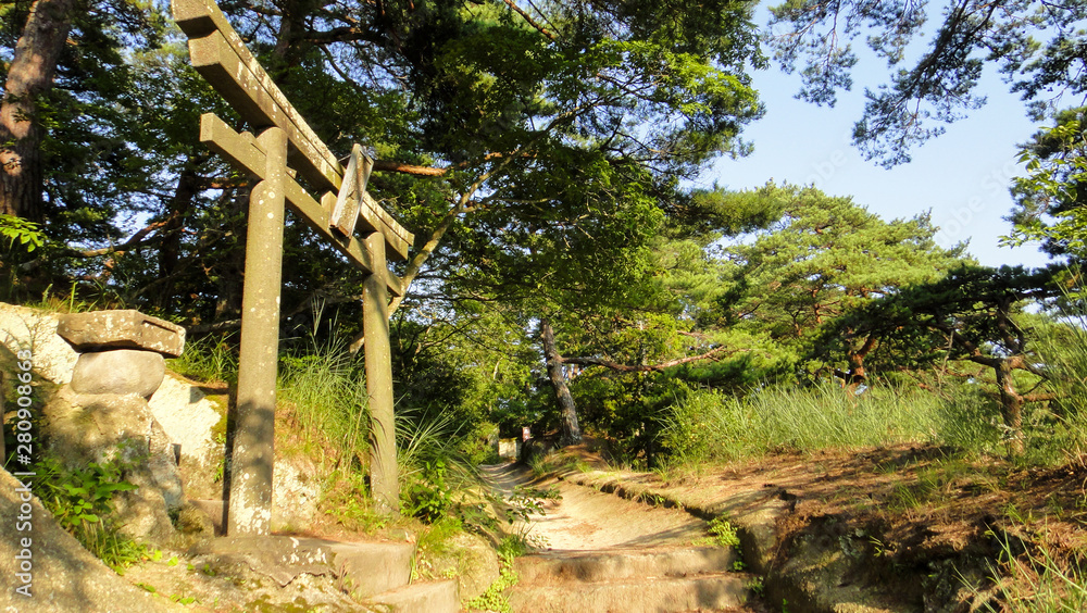 Ojima Island in Town Matsushima. located on the other side of vermilion ...