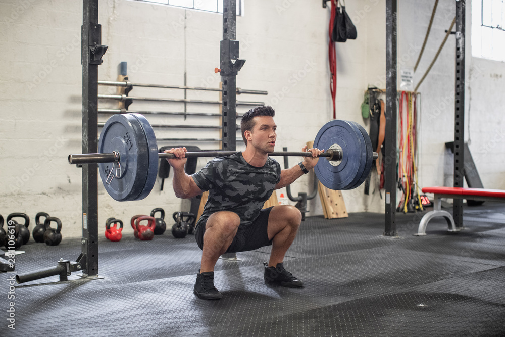 Heavy Squats Stock Photo | Adobe Stock