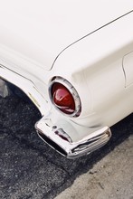 Rear Of A White Car Free Stock Photo - Public Domain Pictures