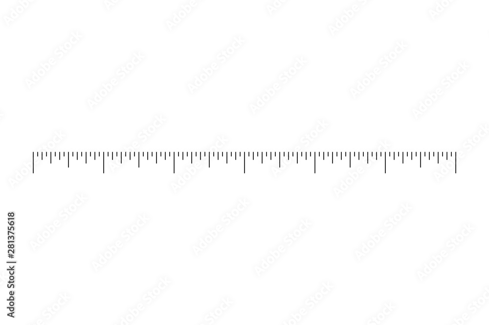 Vector de Stock Measuring scale overlay bar for distance or volume ...