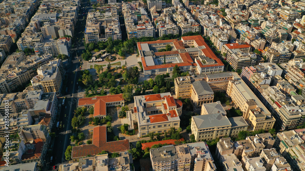 Aerial photo of iconic landmark neoclassic building of National ...