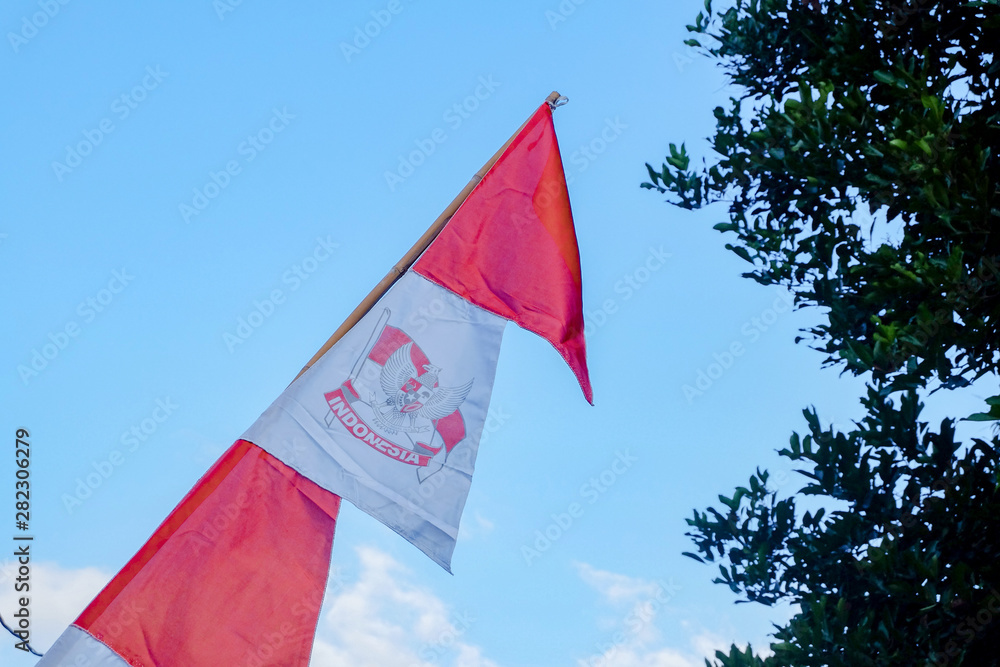 Indonesian flag, Merah Putih on Indonesian independence day with ...