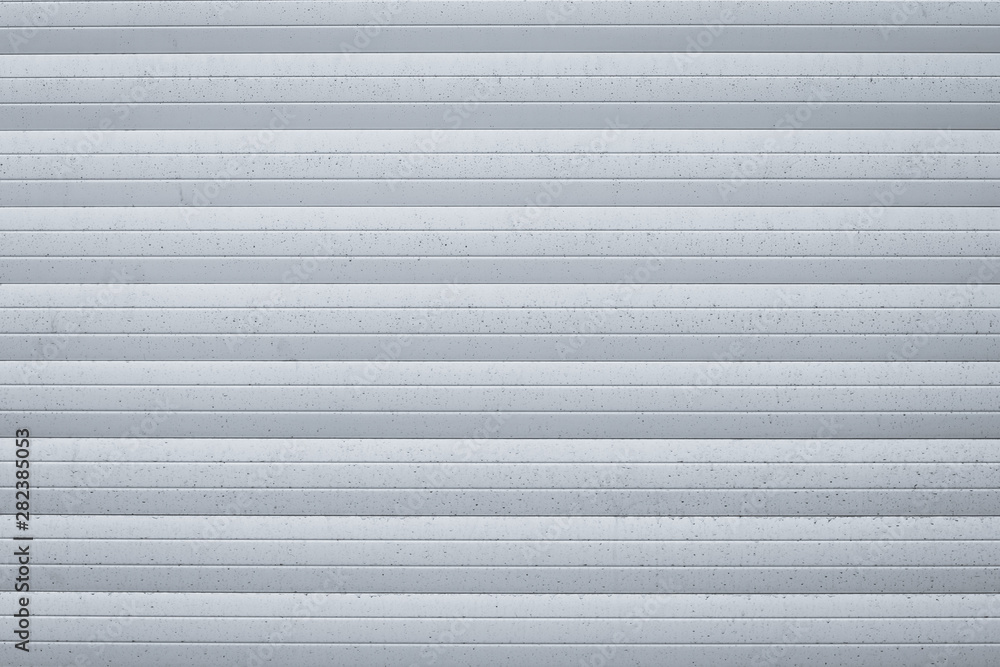 Light gray metallic jalousie. Texture of corrugated metal striped ...