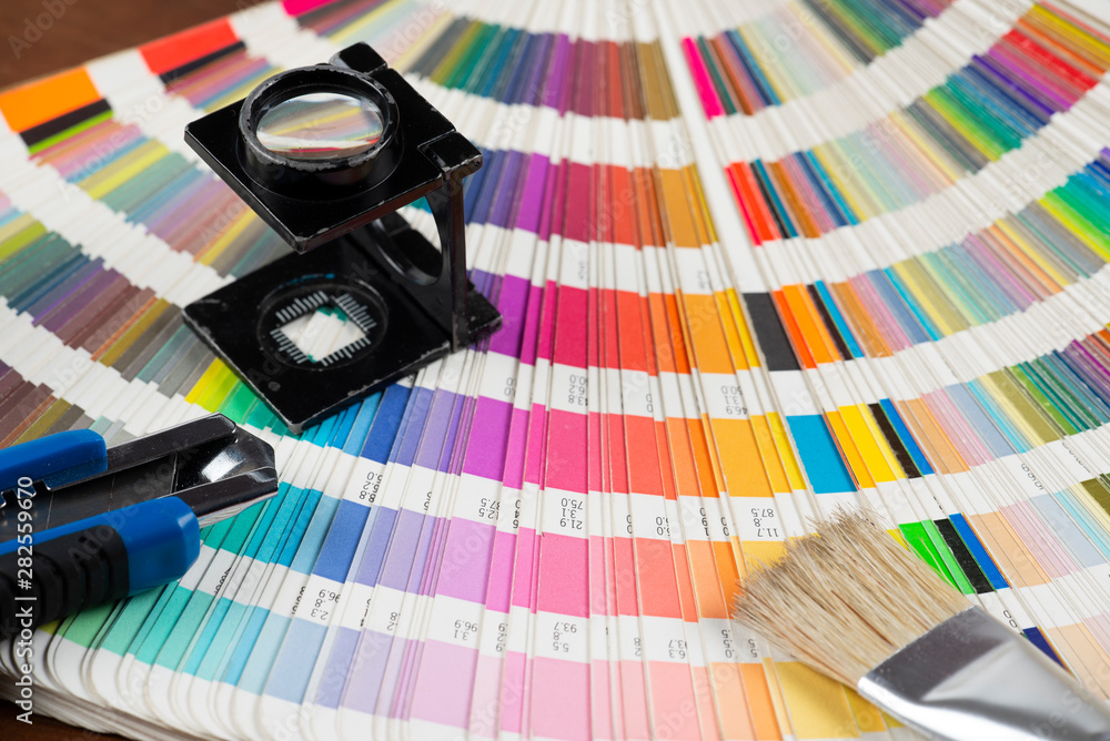 printed color swatch Stock Photo | Adobe Stock