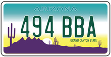 Arizona License Plate Free Stock Photo - Public Domain Pictures