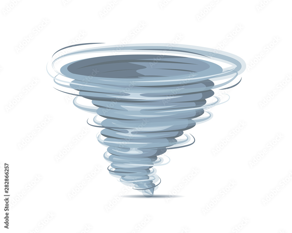 Tornado vector isolated. Stock Vector | Adobe Stock