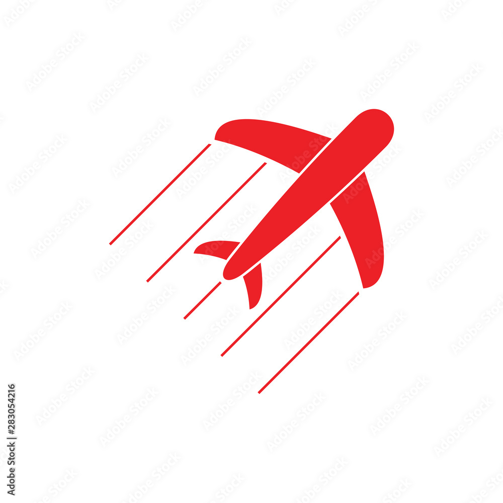 simple cute airplane symbol icon vector Stock Vector | Adobe Stock