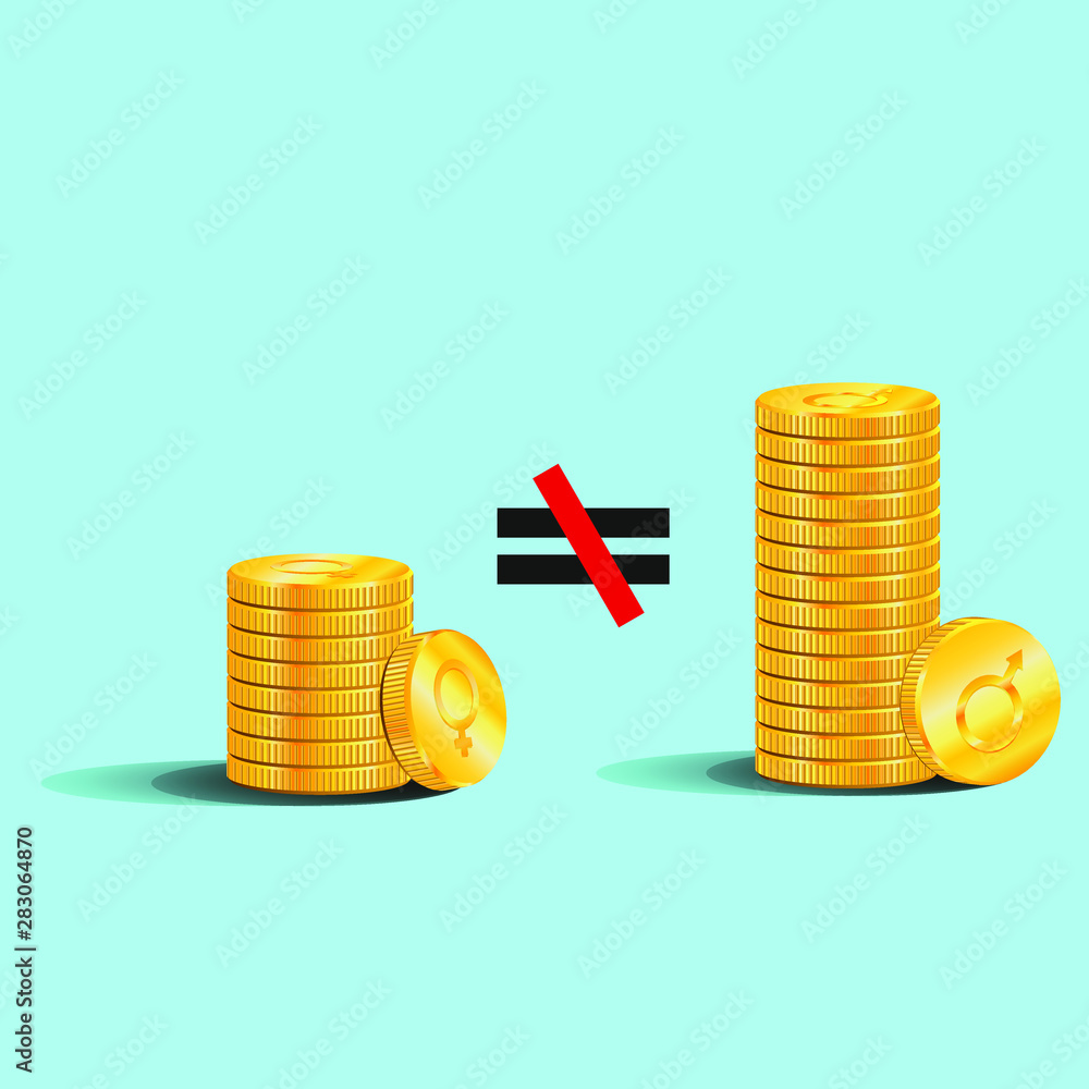 The concept of gender equality. Vector image. Male and female symbols ...