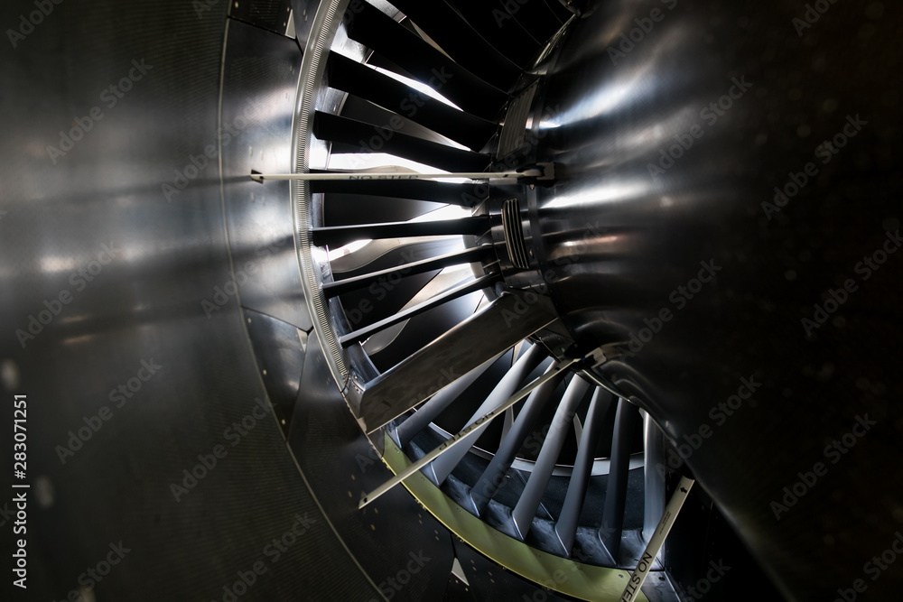Airbus A320 NEO engine. Modern aircraft. CFM Leap-1A engine. Airplane ...