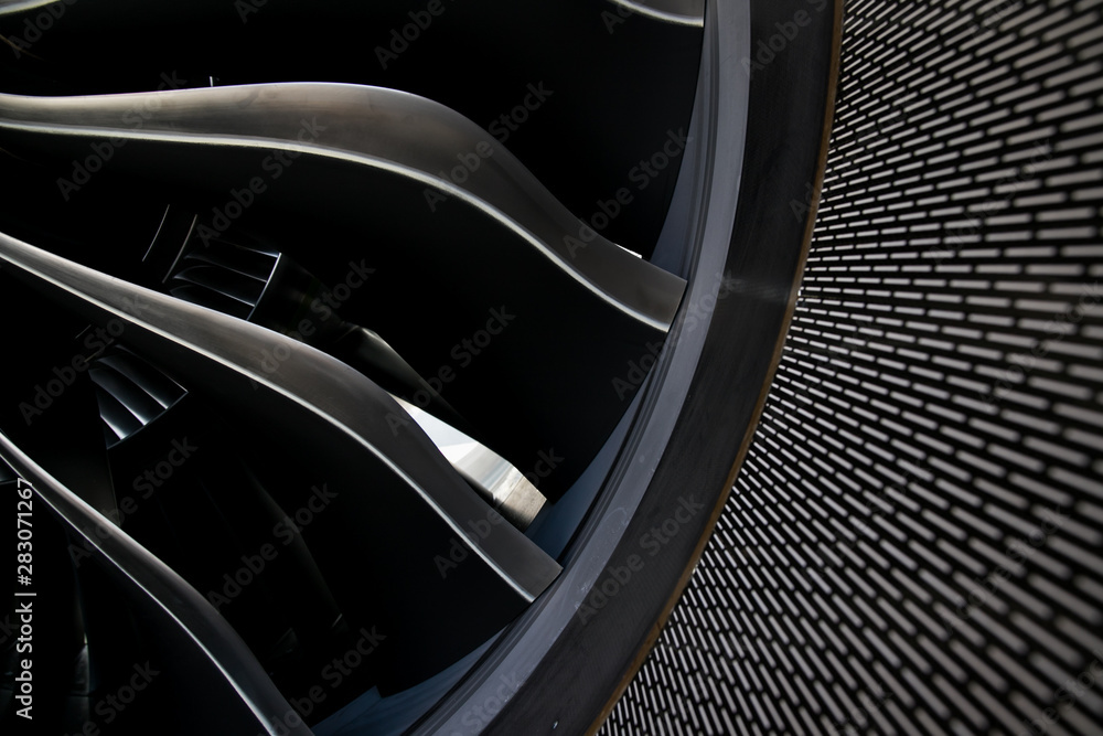 Airbus A320 NEO engine. Modern aircraft. CFM Leap-1A engine. Airplane ...