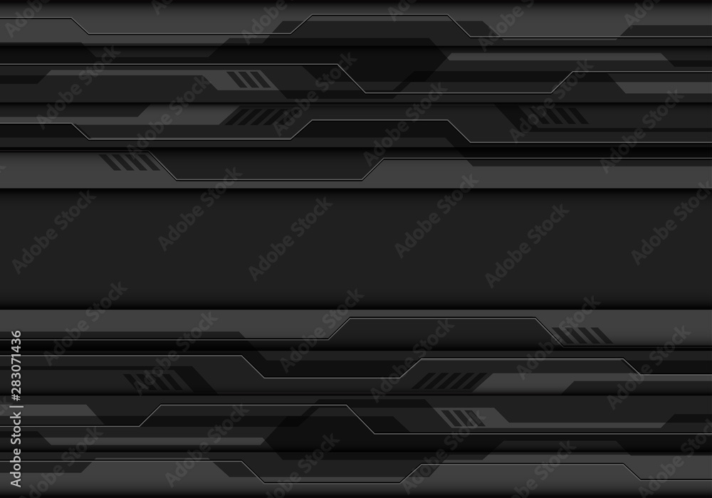 Abstract dark grey metallic cyber design modern futuristic technology ...