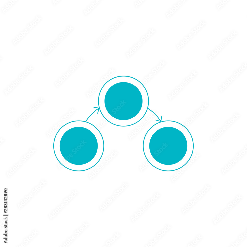 Infographic element. Chart, graph, diagram with 3 steps, options, parts ...