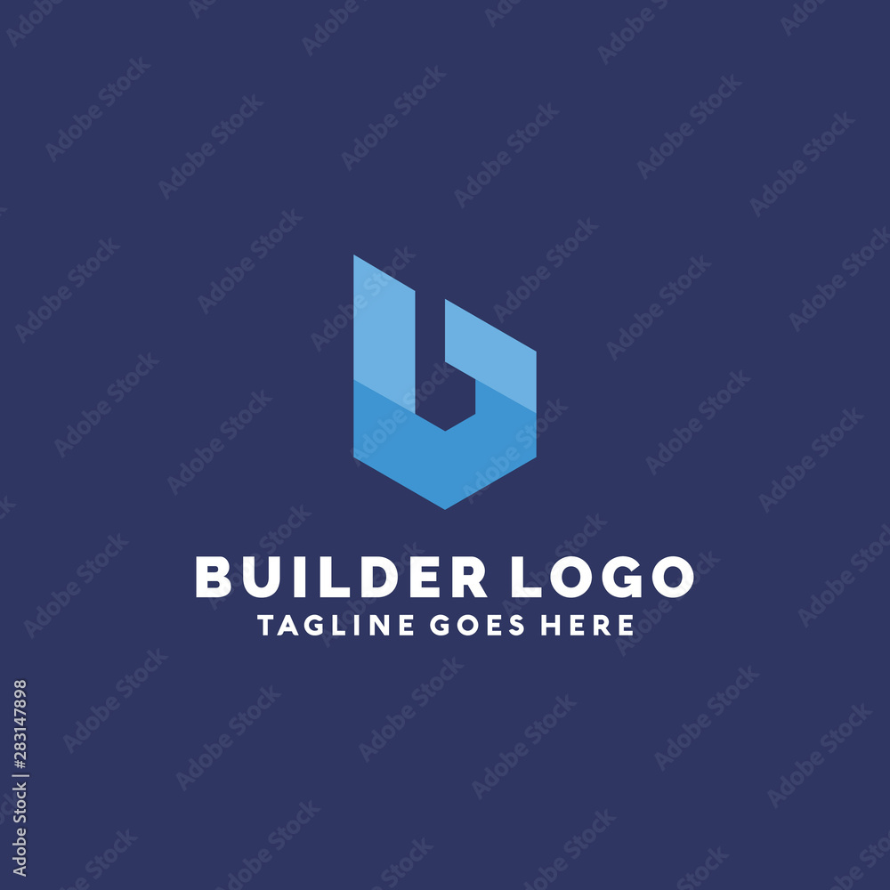 Letter B For Builder Logo Vector Logo Design Template. Modern and ...