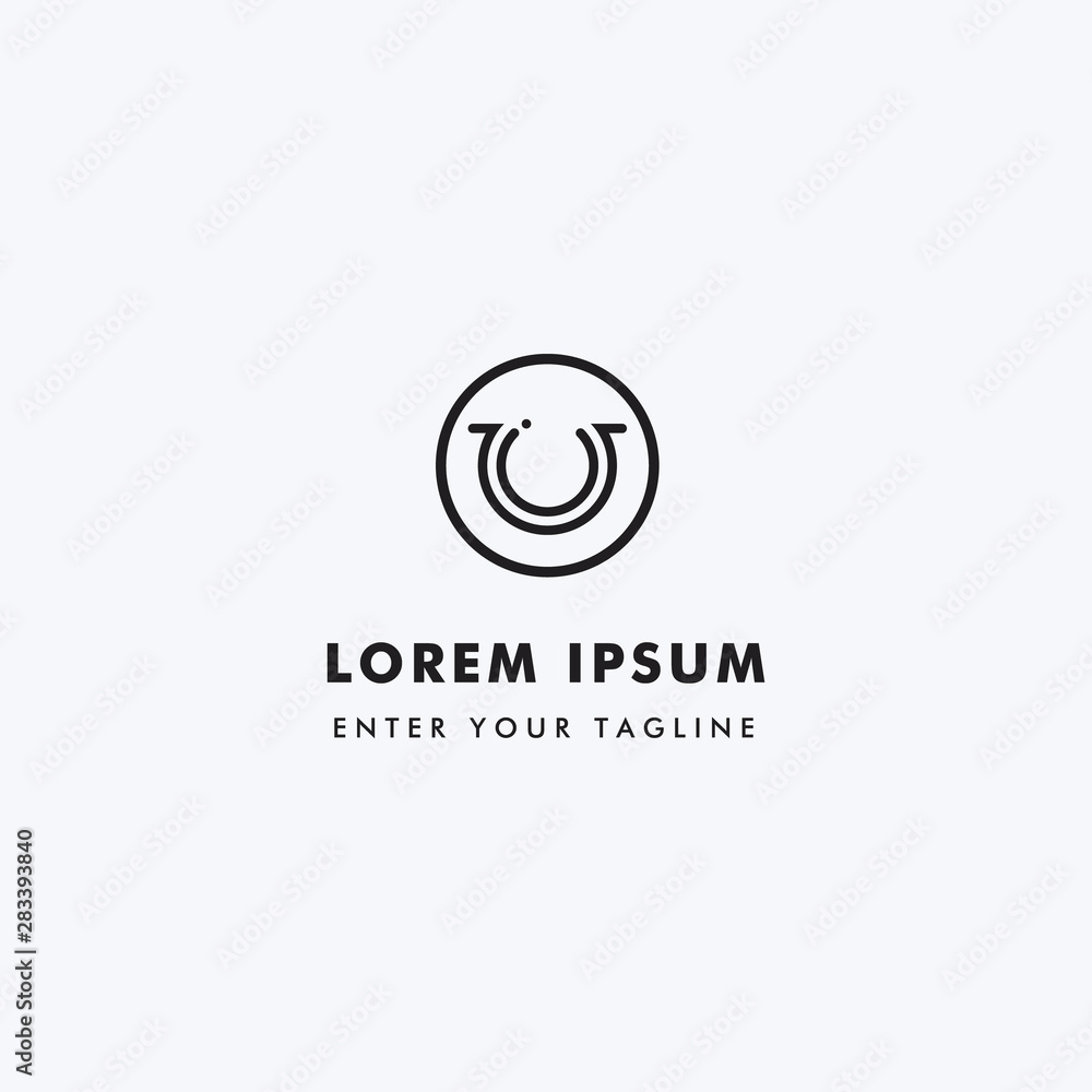 Logo Circle Lota JAR, Concept Icon Lota + Customer + Satisfied. Stock ...