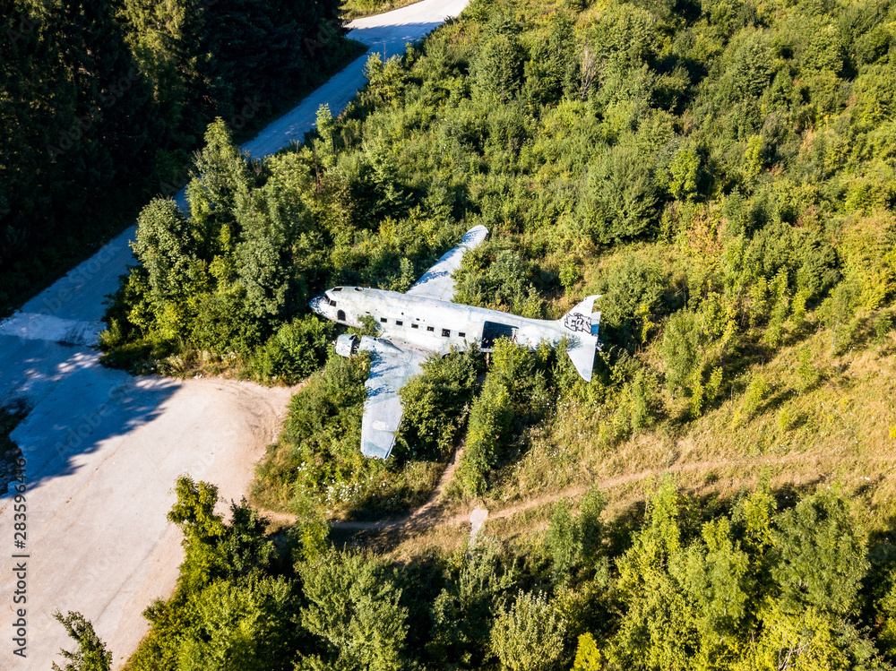 Foto de Stock Abandoned Željava ( Zeljava) Air Base, situated on the ...