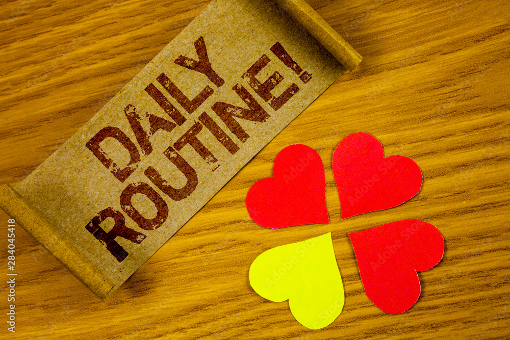 Text sign showing Daily Routine Motivational Call. Conceptual photo ...