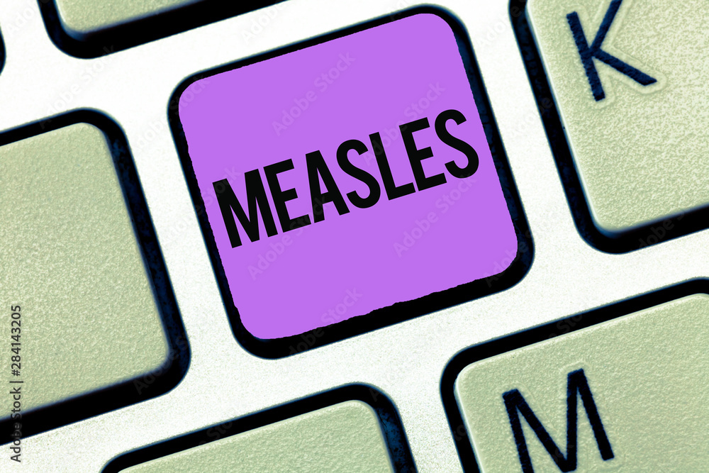 Conceptual hand writing showing Measles. Business photo showcasing ...