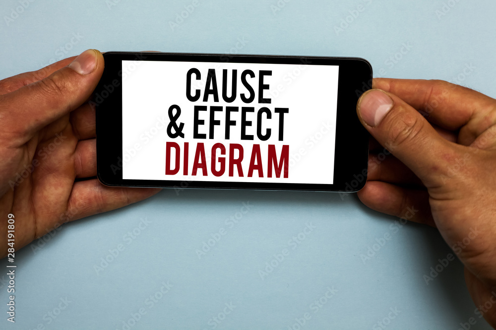 Word writing text Cause and Effect Diagram. Business concept for ...