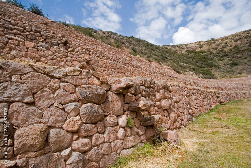 South America - Peru. Inside the amphitheater-like terraces of Moray in ...