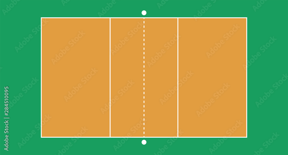 Volleyball gym.illustration of volleyball court.Volleyball court from ...