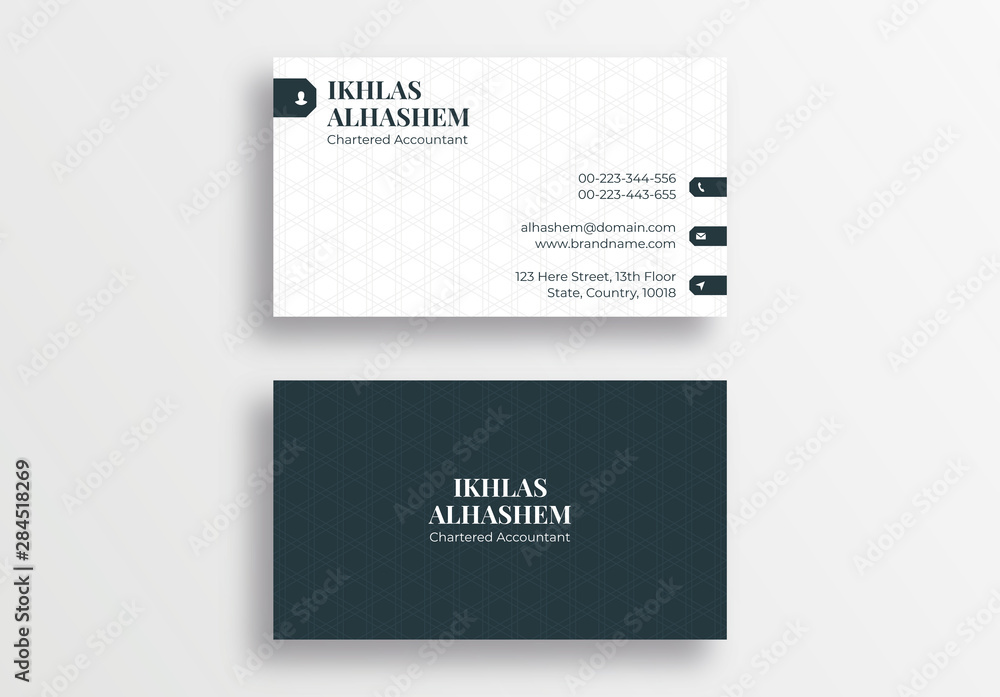 Law Firm Style Business Card Design Template, Lawyer Visiting Card ...