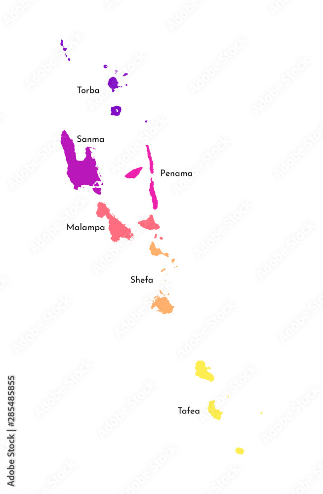 Vector isolated illustration of simplified administrative map of ...