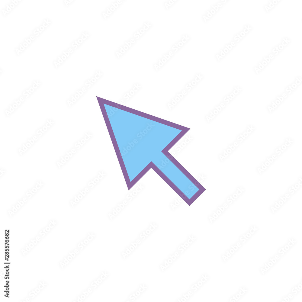 Click icon. Cursor icon. Computer mouse click cursor black arrow icons. Stock Vector | Adobe Stock