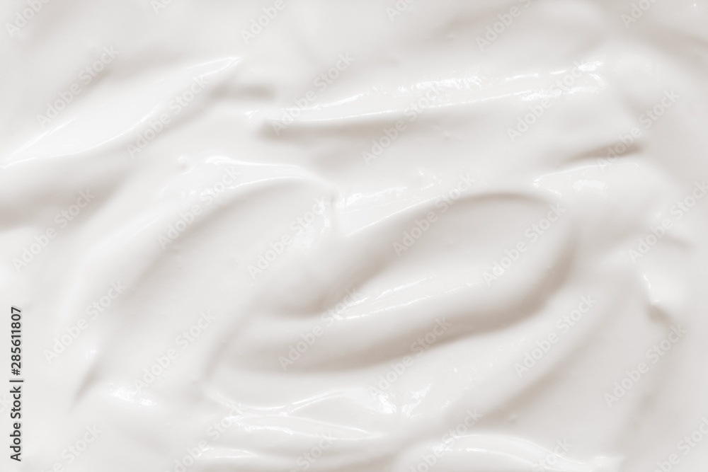 Sour cream, yogurt texture. White dairy product background Stock Photo ...