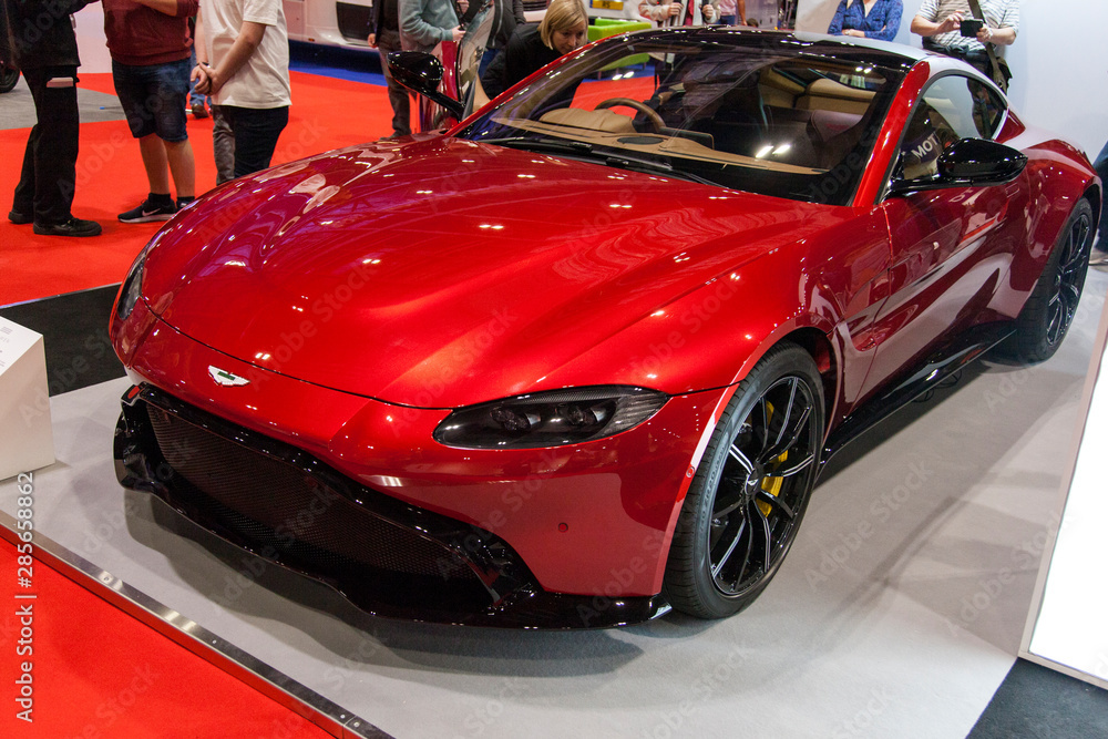 LONDON, UK - MAY 18th 2018: Aston Martin car at the confused.com London ...