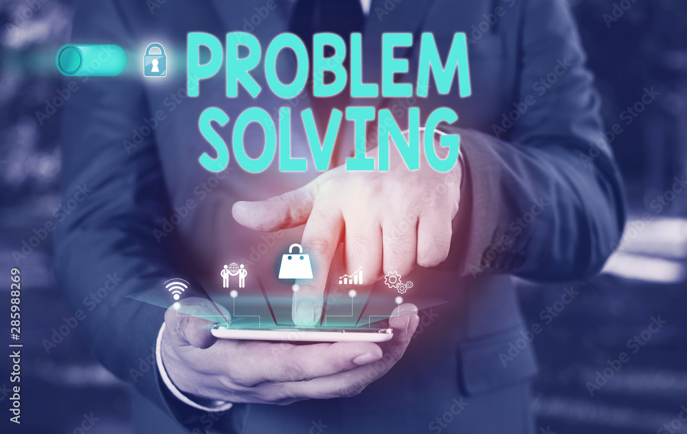 Conceptual hand writing showing Problem Solving. Concept meaning ...