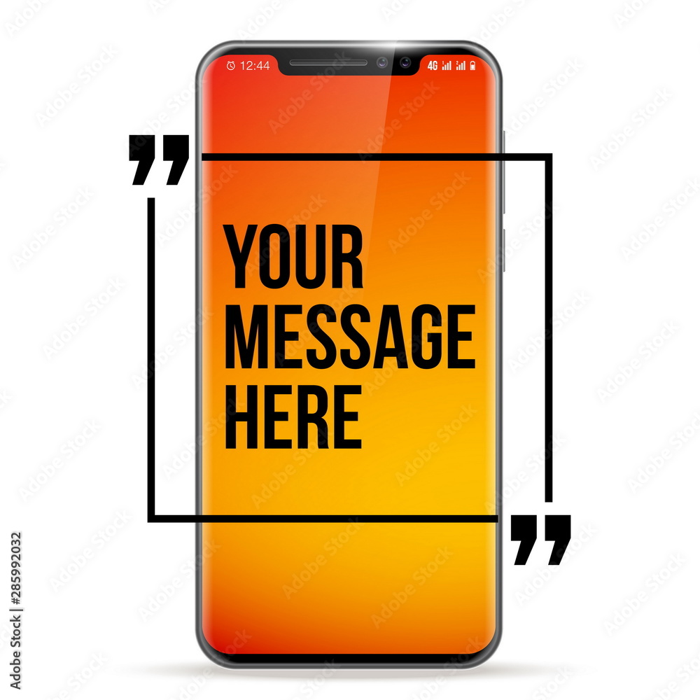 New Model vector Mobile Phone with Innovative quotation template Stock ...