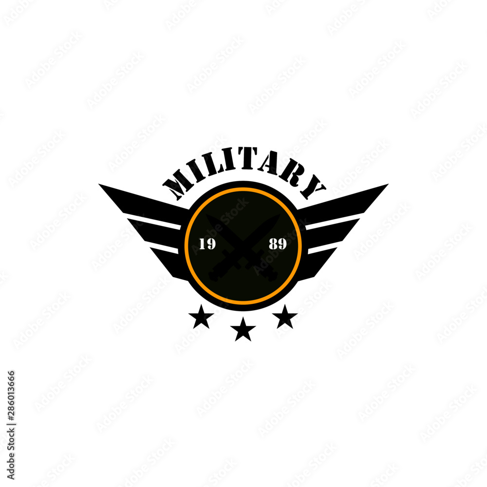 Military Logos Badges Army Symbols Stock Vector Stock Vector | Adobe Stock