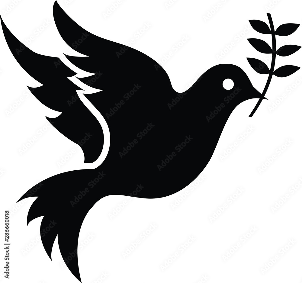 vector illustration of dove of peace Stock Vector | Adobe Stock vector illustration of dove of peace Stock Vector | Adobe Stock