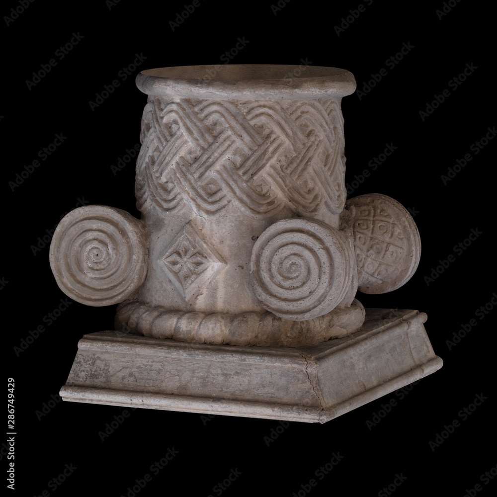 Elements of architectural decorations of buildings, plaster moldings ...