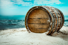 Beached Whiskey Barrel Free Stock Photo - Public Domain Pictures