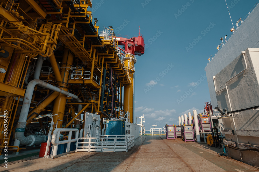 Deck of FPSO vessel Stock Photo | Adobe Stock