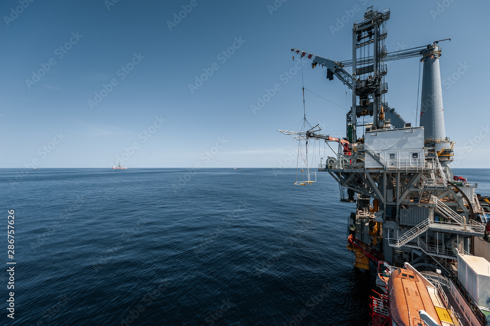 Work on board FPSO offshore vessel Stock Photo | Adobe Stock