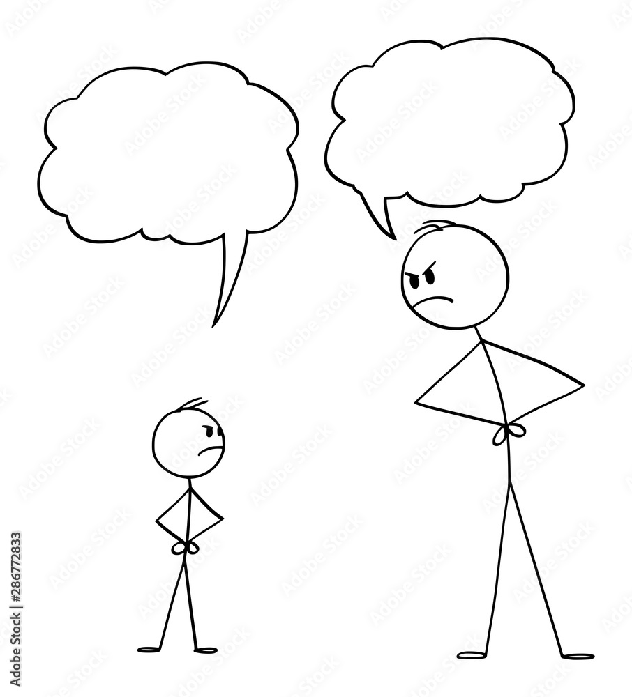 Vector cartoon stick figure drawing conceptual illustration of man or ...