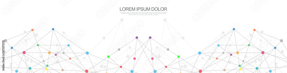Website header or banner design with abstract geometric background and ...