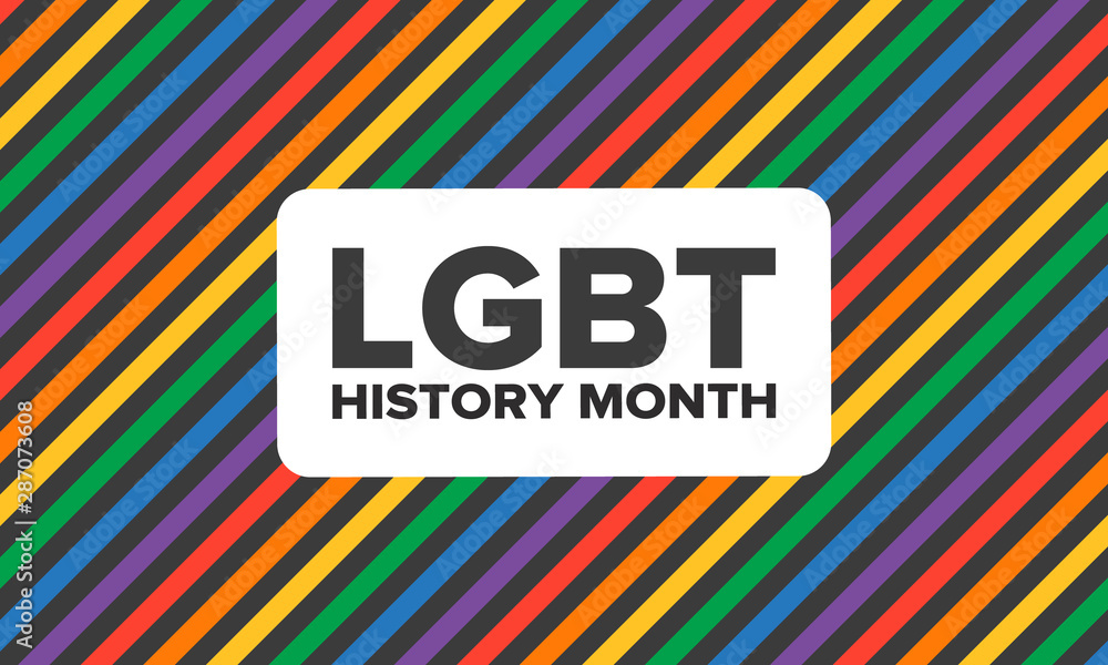 Vector de Stock LGBT history month. Pride Month. Lesbian Gay Bisexual ...